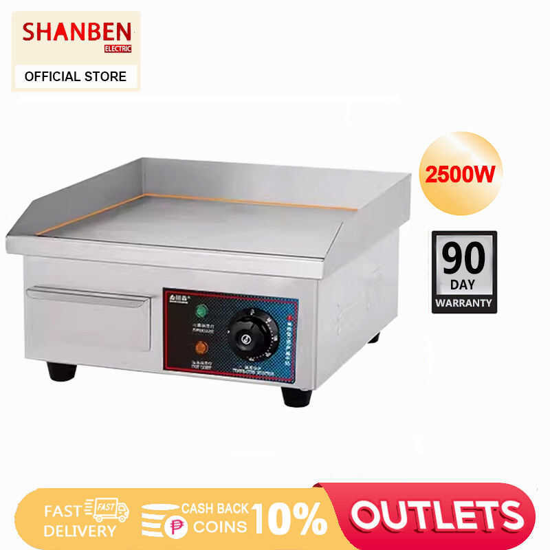Commercial Electric Countertop Griddle Flat Top Grill Hot Plate 50-300 ...