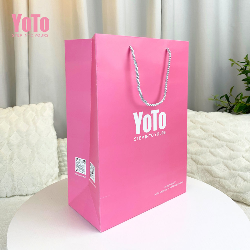 YOTO Premium Shoe Gift Bag Reusable Paper Bag Packaging For Footwear ...