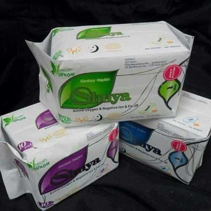 SHUYA DAY NEGATIVE ION NAPKIN (Pantyliner, Day, Night) | Shopee Philippines