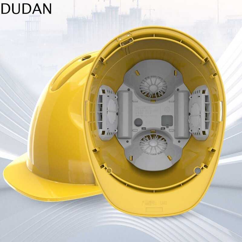 4 DUDAN Gears Rechargeable Fan Helmet 1/2/4Pcs Fans Waterproof Site ...