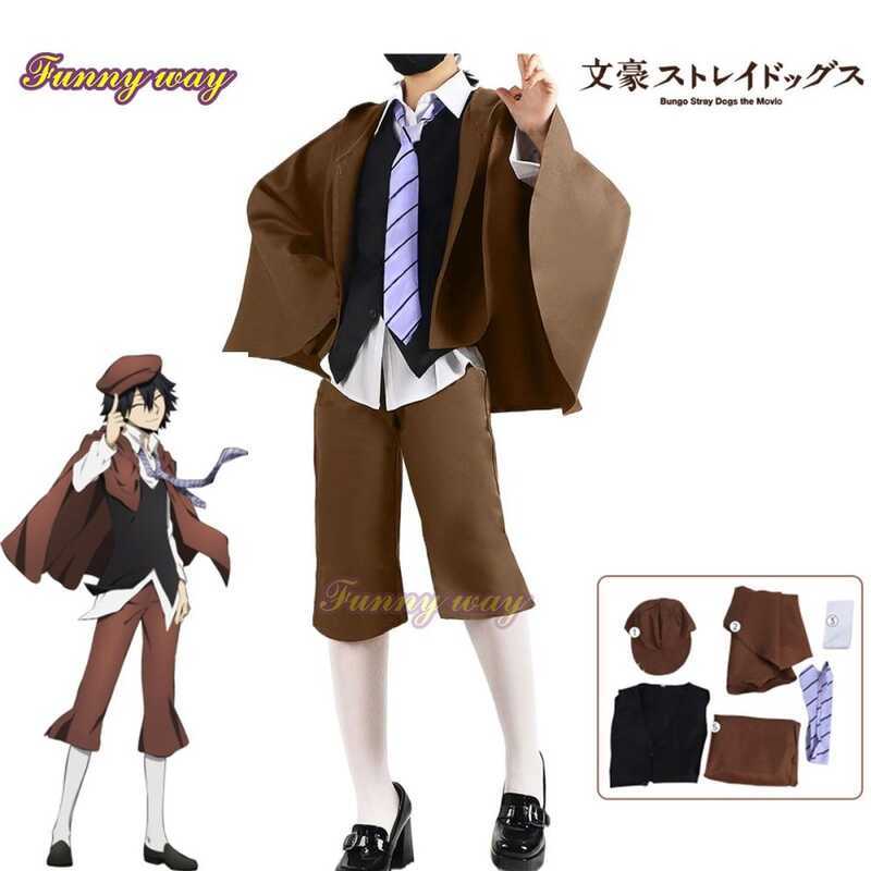 Anime Bungo Stray Dogs Outfits Edogawa Rampo Cosplay Costume Detective ...