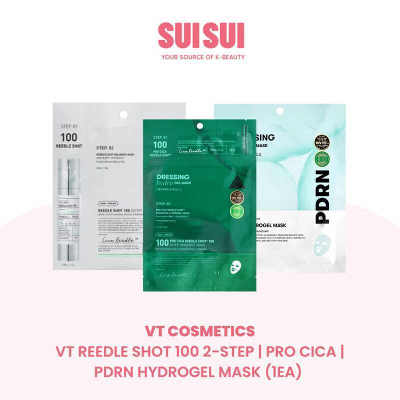 VT Cosmetics Mask (1Ea) Reedle Shot 100 2-Step | Pro Cica PDRN Hydrogel ...