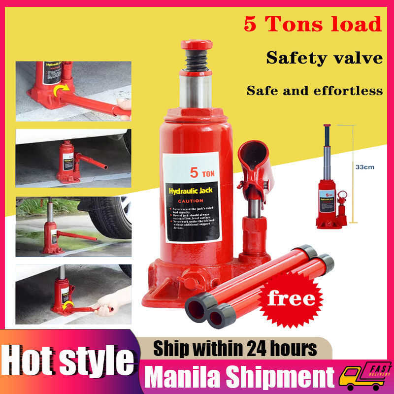 Car Hydraulic Jack 5Tons Heavy Duty Bottle Type Multifunctional ...