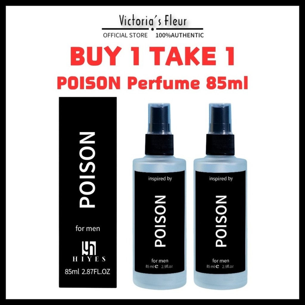 【Buy 1 Take 1】Poison Perfume Spray for Men 85ML New Packaging Upgrade ...