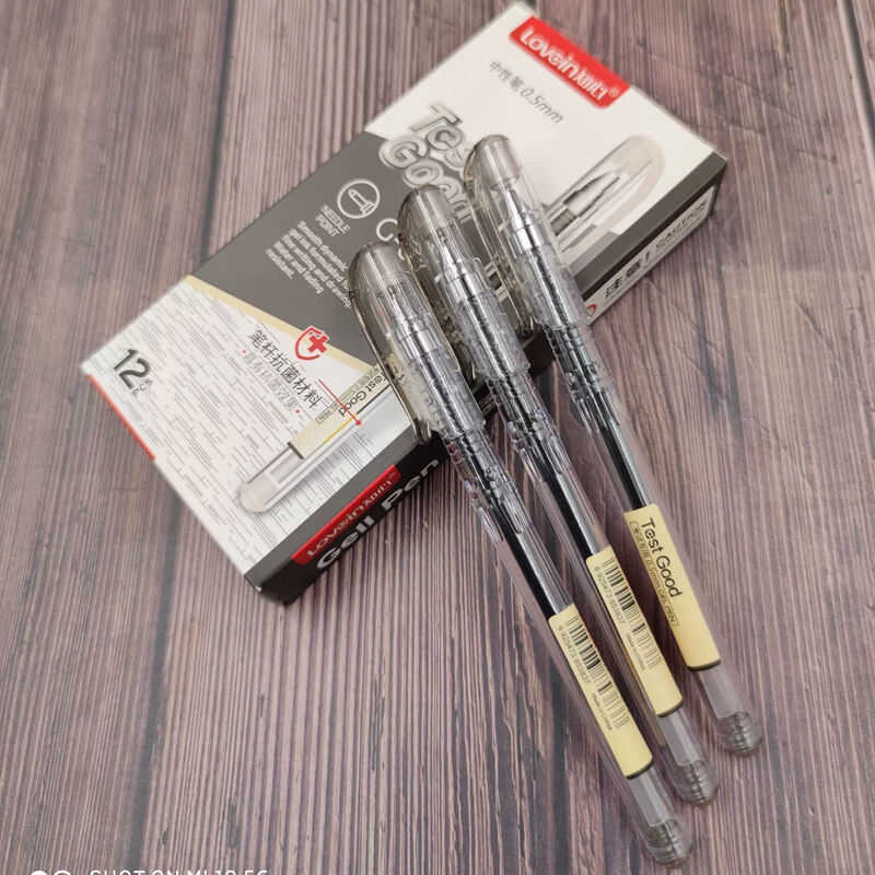 70A Test Good 0.5Mm Lovein Black Gel Pen (12Pcs) | Shopee Philippines