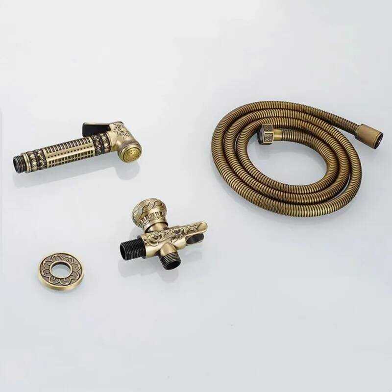 Bidet Antique/Gold Kit Copper Bathroom Accessory Pattern Design Single ...