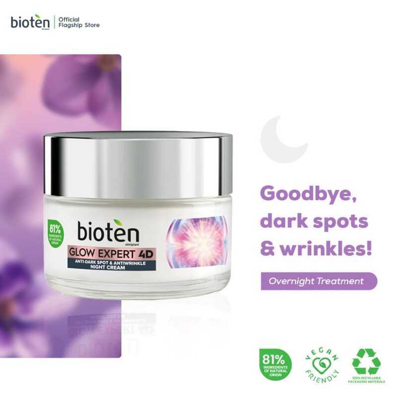 Bioten Night Cream Glow Expert 4D 50Ml | Shopee Philippines