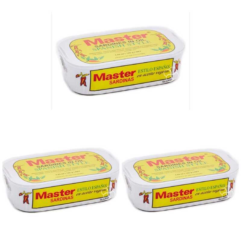 Master Sardines In Oil Spanish Style 120G 3 Cans | Shopee Philippines