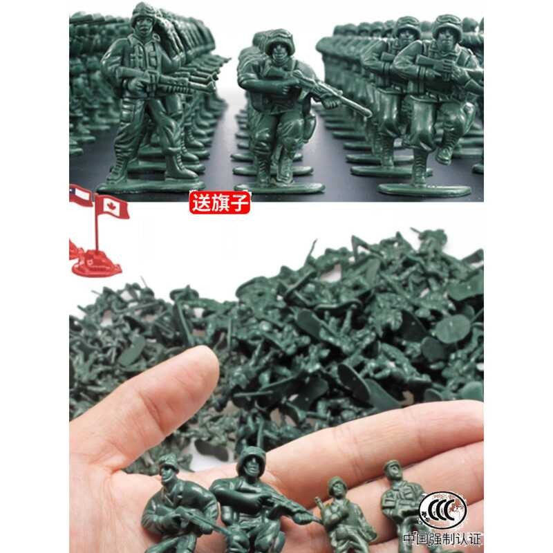 100 WWII Mini Soldier Toy Models Childhood Plastic Mini Soldiers Safe ...
