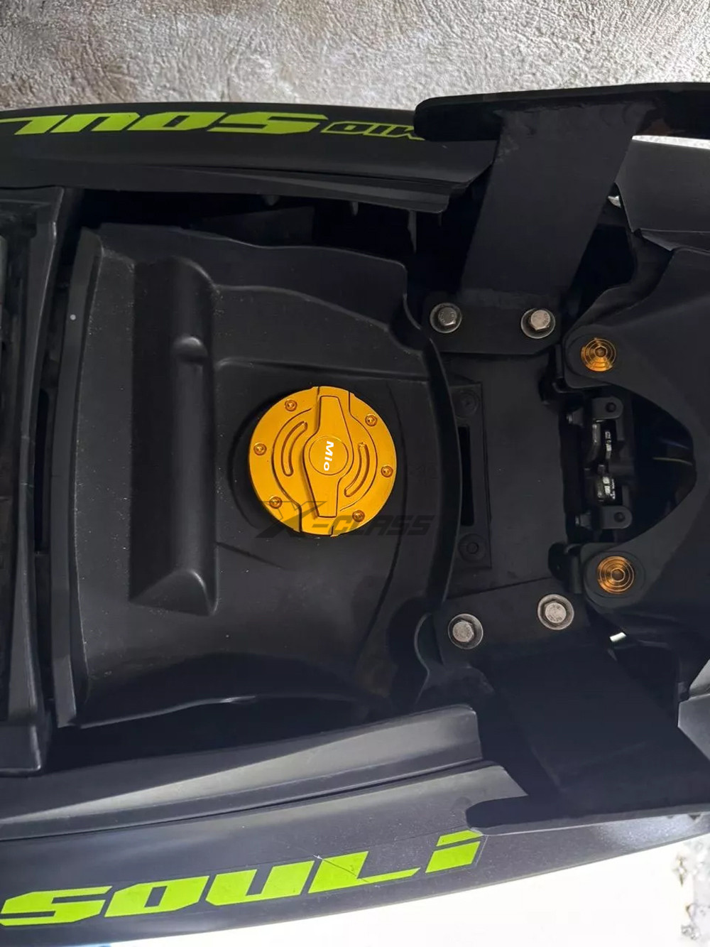 Mio Fuel Tank Cap CNC Alloy Gas Cap Cover For Yamaha Mio Gear / Gravis ...