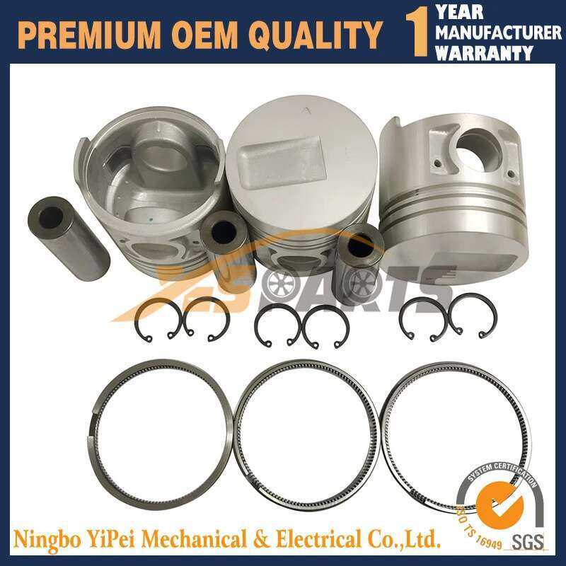 For Mitsubishi S3q S3q2 Piston With Ring Set Engine 303C Excavator 901B ...