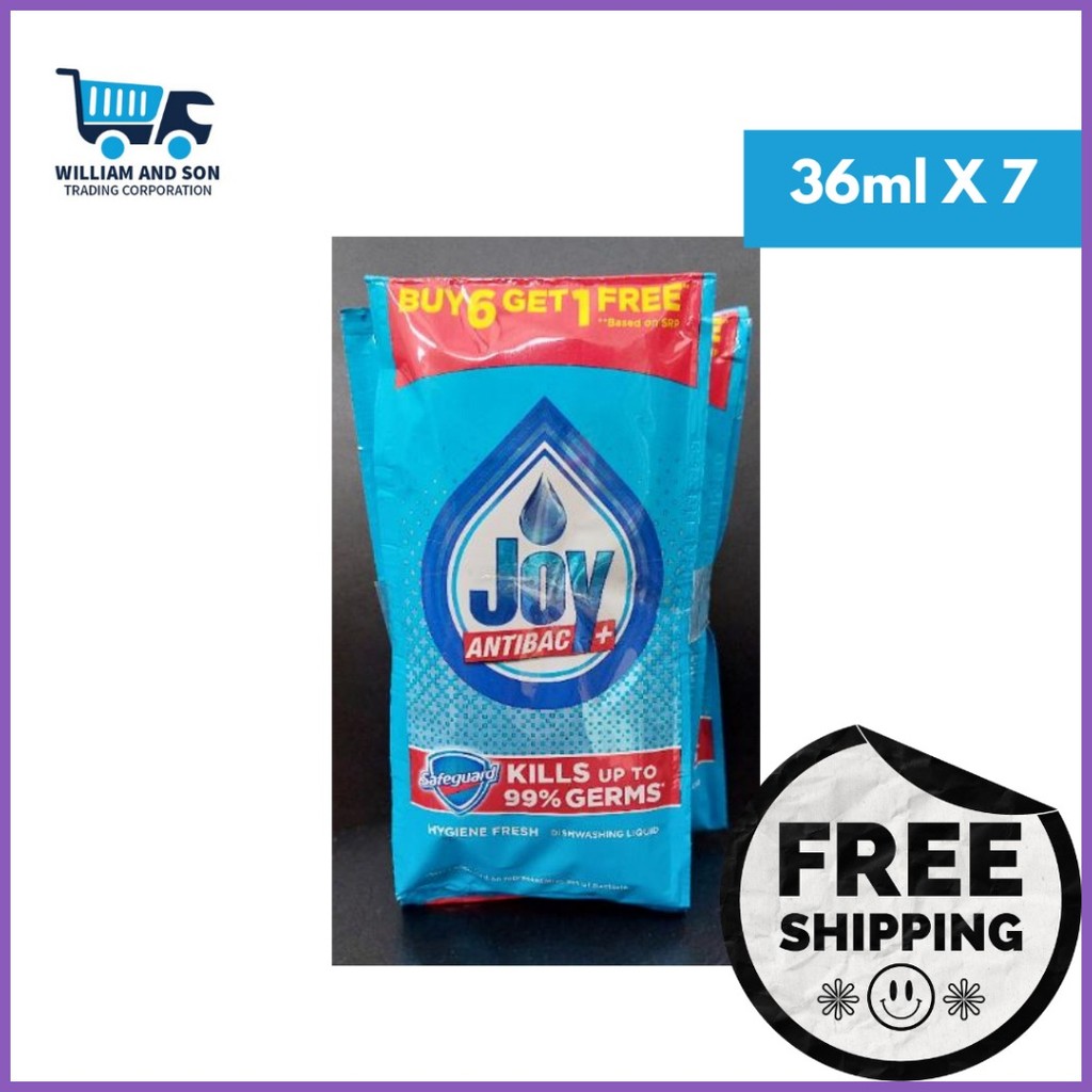 Joy Antibac 36ml 6+1pcs sachet | Shopee Philippines