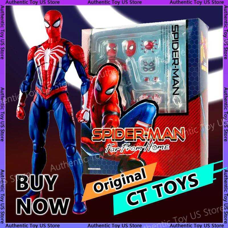 Xj Ps4 Spiderman Figure Avengers Spider Man Action Figures Upgrade Suit ...