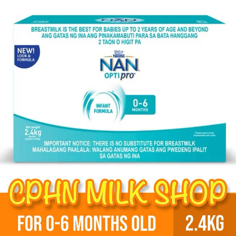 NAN Optipro One 2.4Kg For 0-6 Months Old Infant Formula | Shopee ...