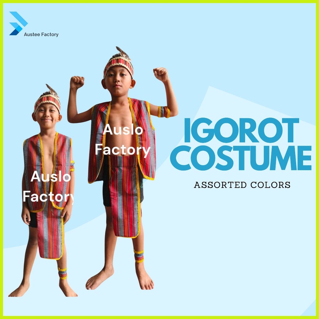 Austee Filipino Igorot Costume Lapu lapu Attire Igorot Baguio Set ...
