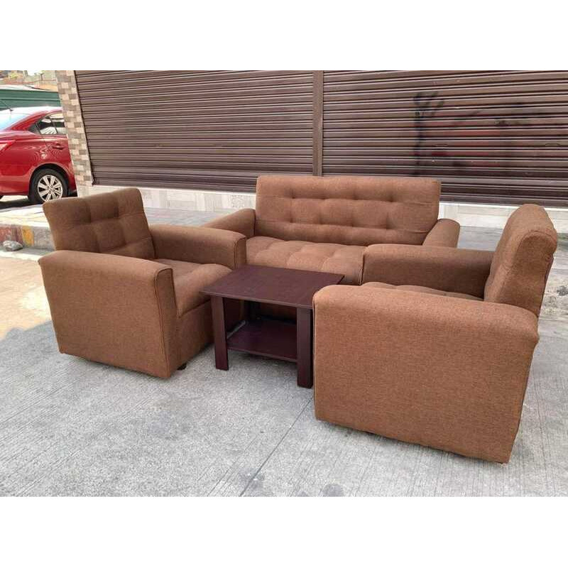 Ambassador Sofa Set Brown Uratex Foam Fca | Shopee Philippines