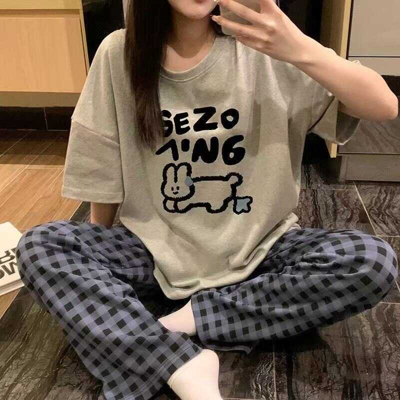 Women's Pajamas 2025 New Short Long Pants Wearable Outside Ins Style ...