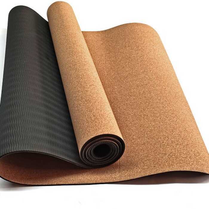 Cork Position Line Yoga Mat Dance Exercise Fitness Durable Thickened ...