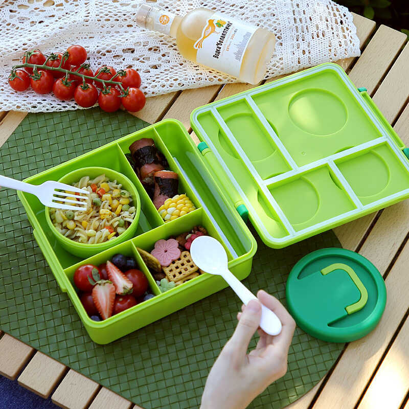 Block DIY Building Lunch Box Children's Salad Box Bento Box Picnic Box ...