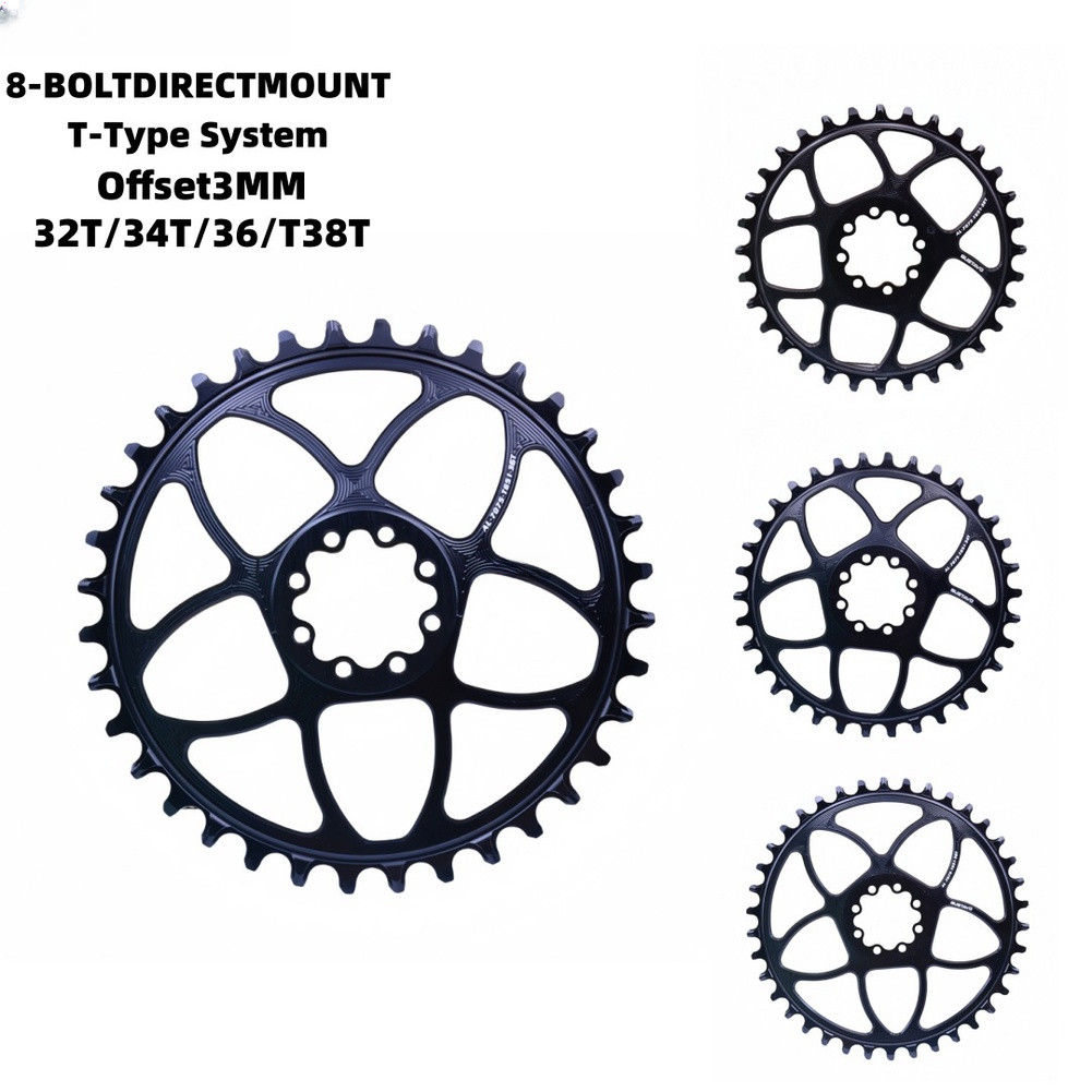 【ONCE+】8-Bolt Mountain Bike Single Chainring Direct Mount Chainwheel ...
