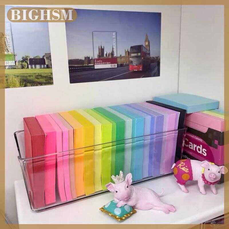 BIGHSM Box Note Pads Container Desktop Memo Papers Holder Notepad Case ...