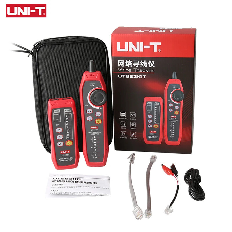 UNI-T UT683KIT Wire Tracer Network Cable tracker Lan Tester RJ45 RJ11 ...