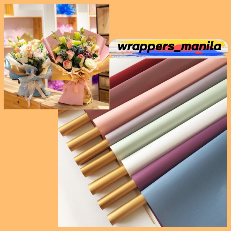 20in1 Pack Double-Sided Two Tone Colored Wrappers Bouquet Wrapping ...