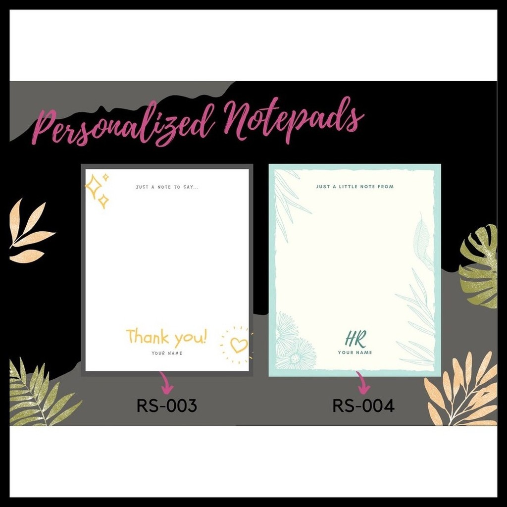 Personalized Notepads/Memo pads (50-80 sheets) | Shopee Philippines