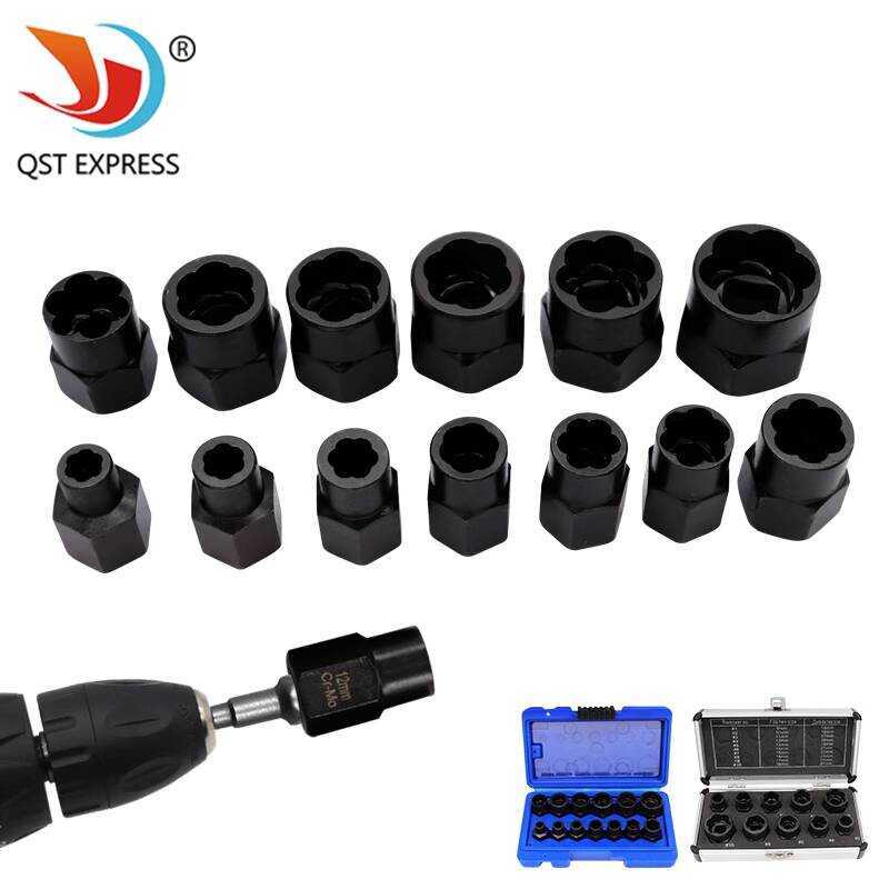 Nut Bolt Thread Extractor Hexagon Screw Broken Wire Socket Removal Tool ...