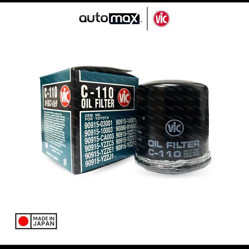 VIC Genuine Oil Filter — C110 For Toyota Vios, Wigo, Rush, Avanza ...