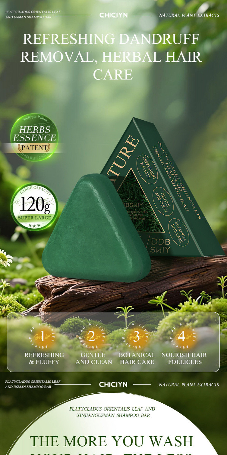 Hair Growth Soap Cypress Leaf Nature Seven Green Herbal Soap For Hair ...