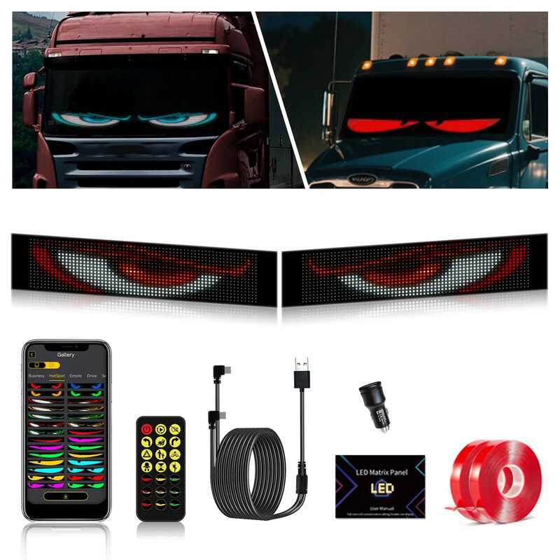 1Set Devil Flex Car Window Sign Display Screen Trucks Programmable LED ...