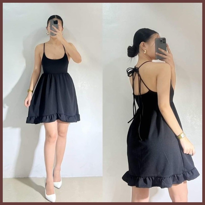Fyang Backless Dress (tshncl) | Shopee Philippines