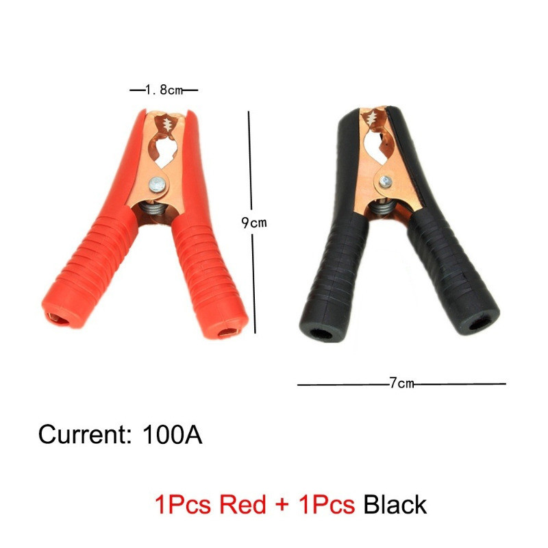 Toothed Copper-Plated Alligator Clips Car Clips Heavy-Duty Battery ...
