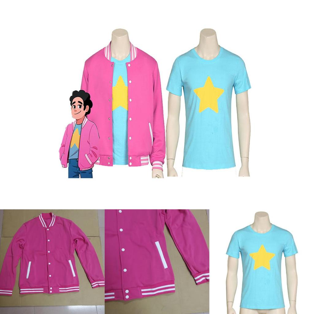 Steven Cosplay Universe Baseball Uniform Unisex T-shirt Costume Jacket ...