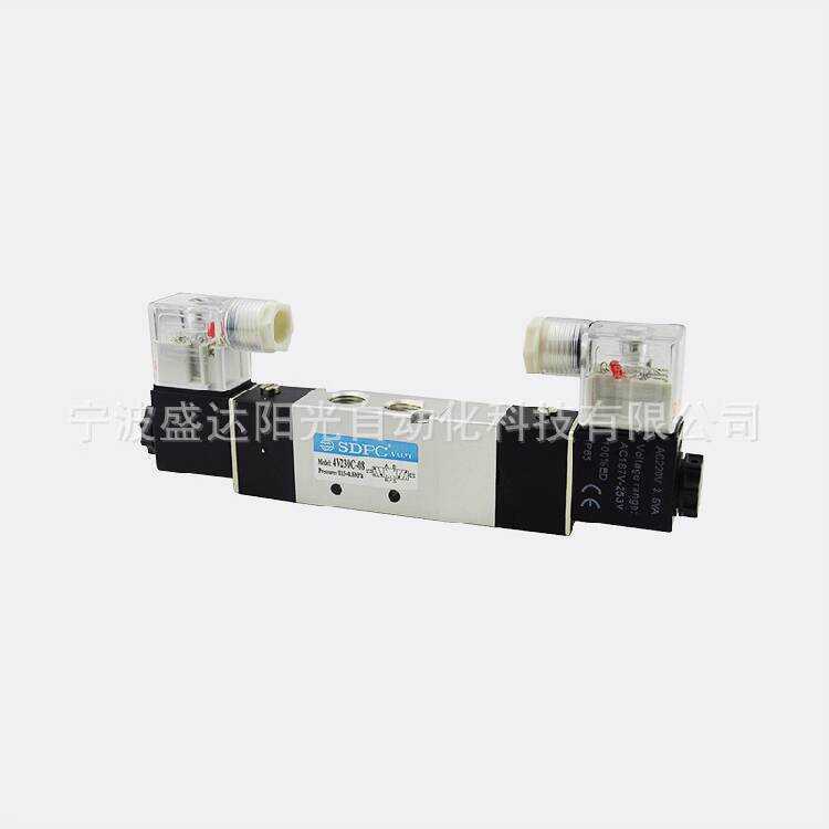 4V230C-08 Compressed Air Three-Position Five-Way Control Solenoid Valve ...