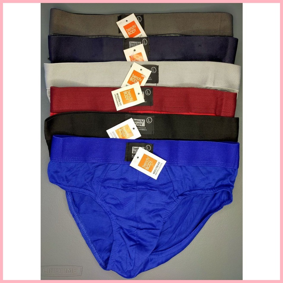 B 12 PCS MODERN FIT BENCH BODY BRIEF FOR MEN'S | Shopee Philippines