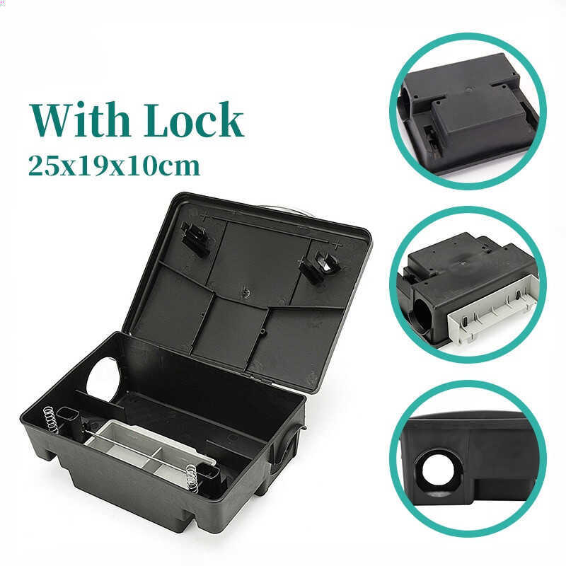 New Rat Mouse Bait Box Rodent Poison Professional Snare Traps Anti ...