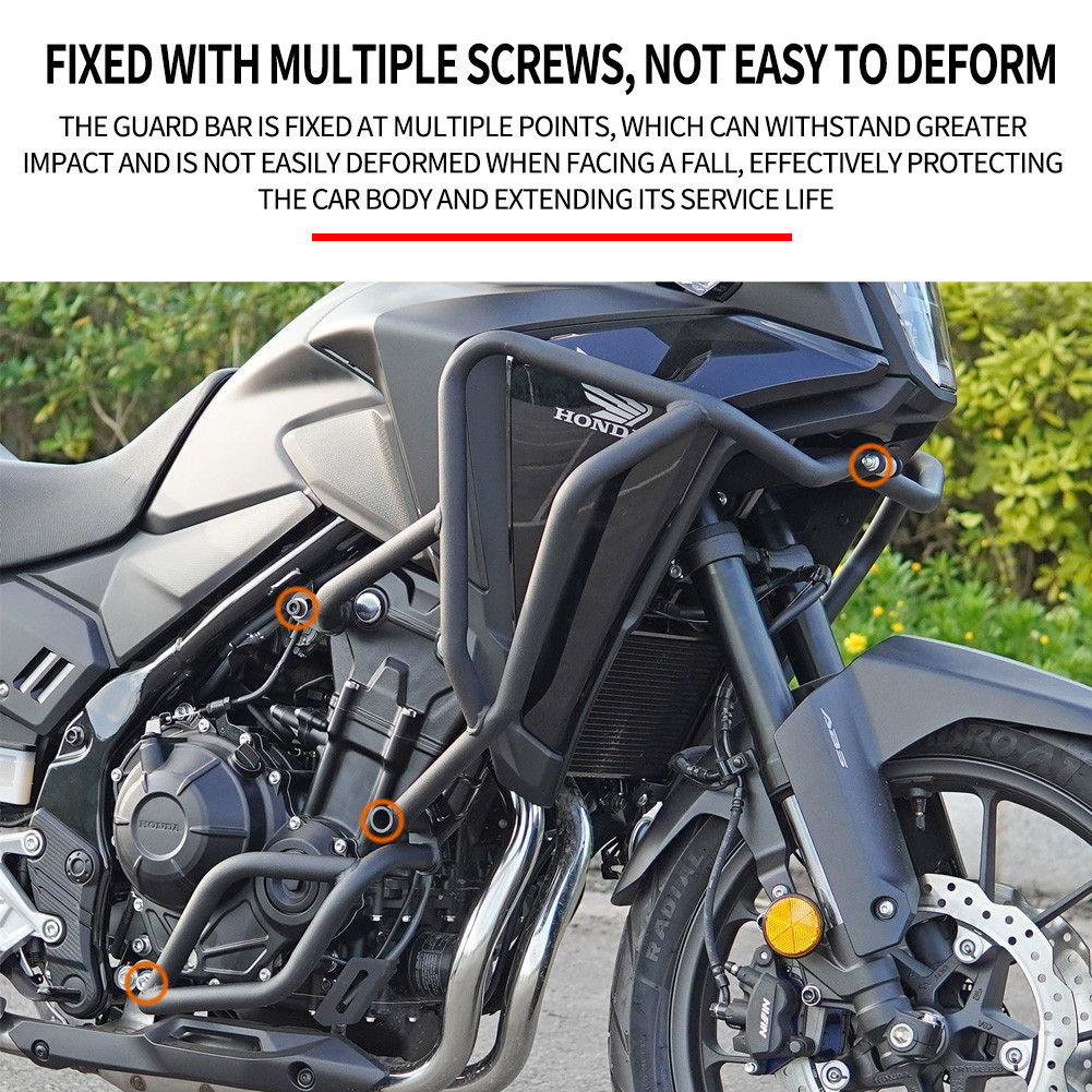 NX400 Crash Bar Upper and Lower Bumper for Honda NX400 2024 2025 Engine ...