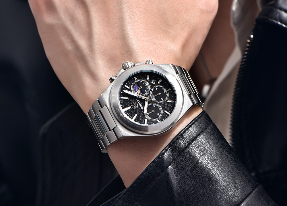 2025 New BENYAR Classic Business Watch Quartz Stainless Steel ...