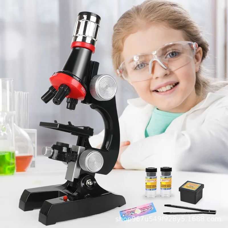 Children's Educational High Definition Microscope Toy Primary School ...