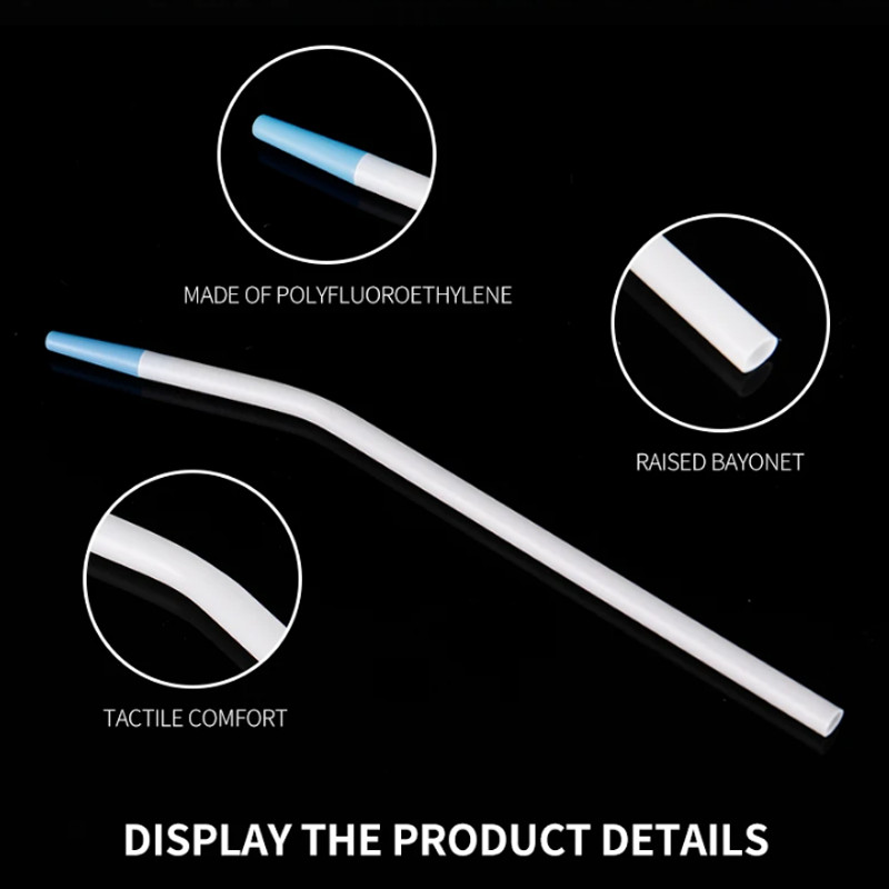 10/25PCS Dental Surgical Suction Tips Disposable Oral Straw Saliva ...