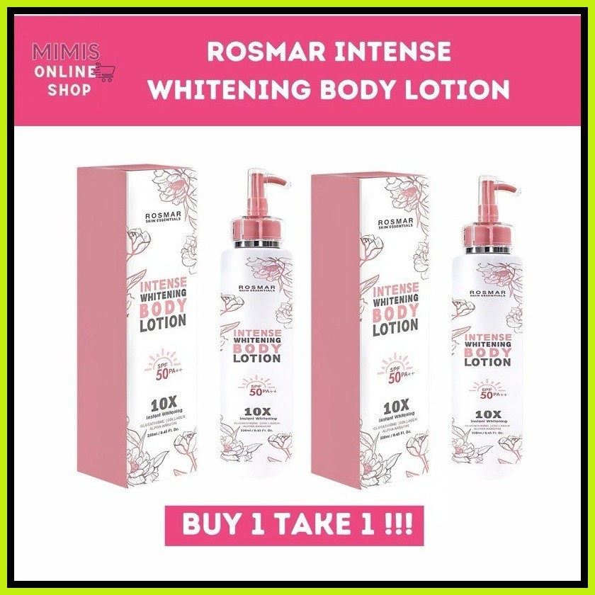 B1T1 ROSMAR INTENSE WHITENING BODY LOTION NEW PACKAGING | Shopee ...