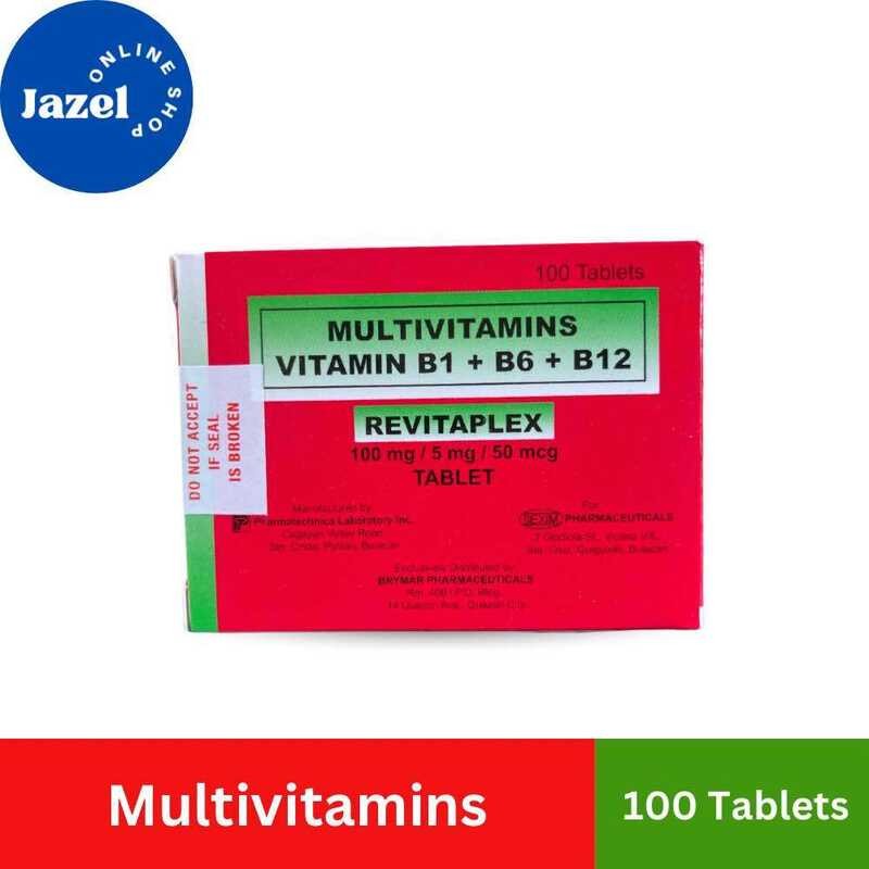 REVITAPLEX Multivitamins Vitamin B Complex 100 Tablets| Expiry: 8/2026 ...