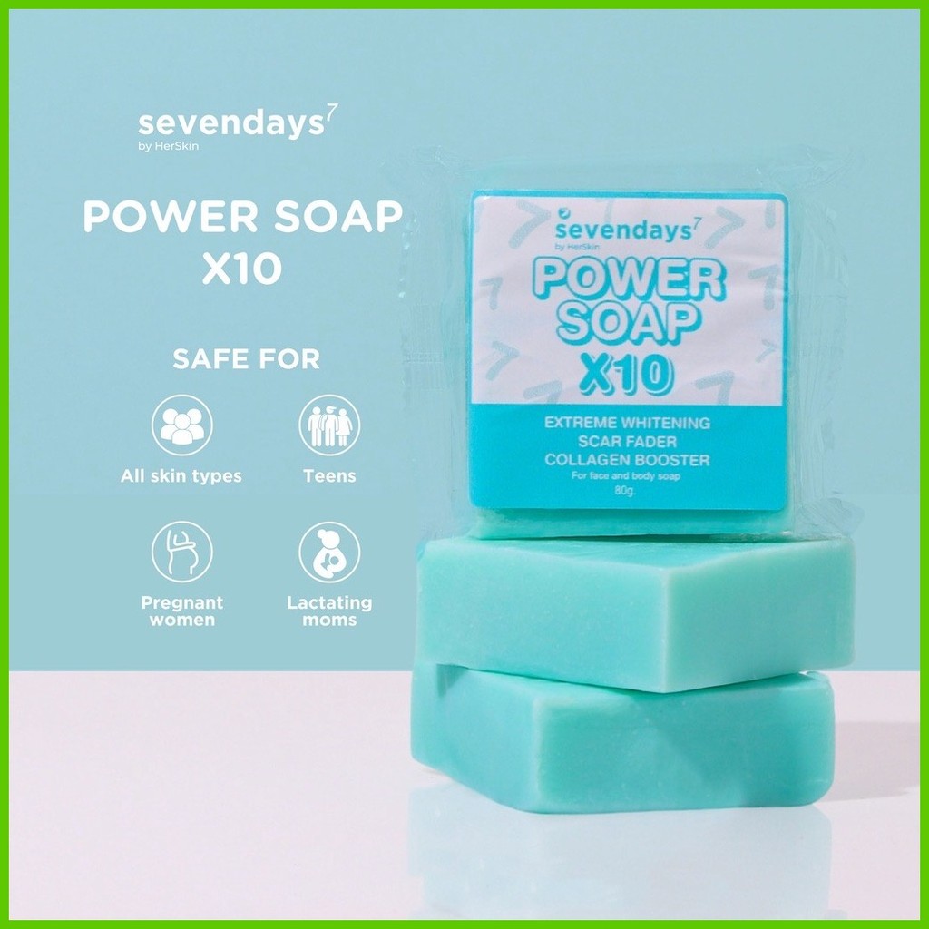 Her Skin Sevendays Seven Days 7 Days Power Soap x10 Extreme Whitening ...