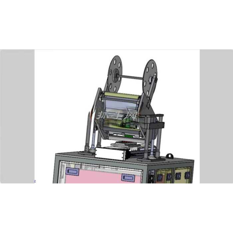 Roll Sticker Labeling Machinery 3D Drawing Printing SW Model CAD Design ...