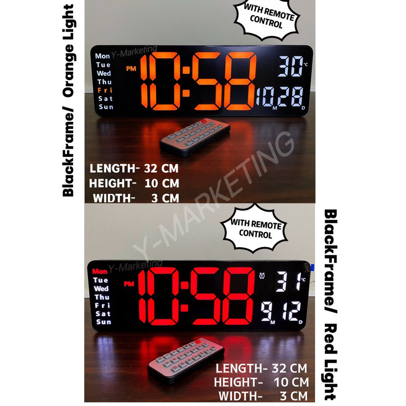 (6629) LARGE Digital Remote Control with COUNTDOWN & TIMER with Alarm ...