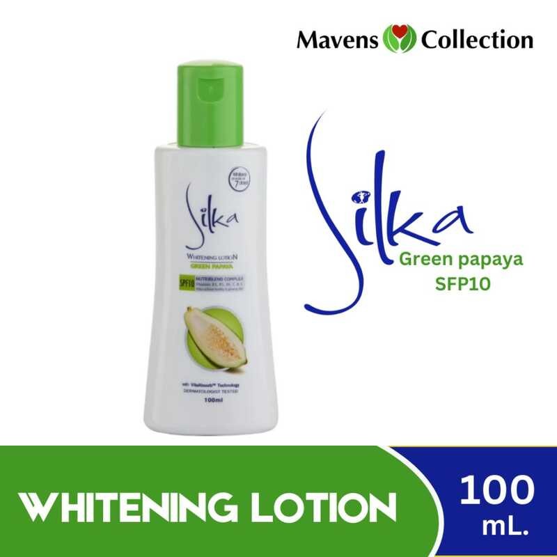 SILKA Green Papaya Whitening Lotion Spf10 100Ml By MAVENS COLLECTION ...