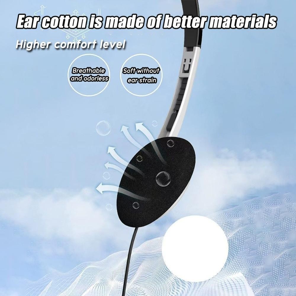 Retro 3.5Mm Wired Y2K Stereo Headphones Earphones With Mic Noise ...