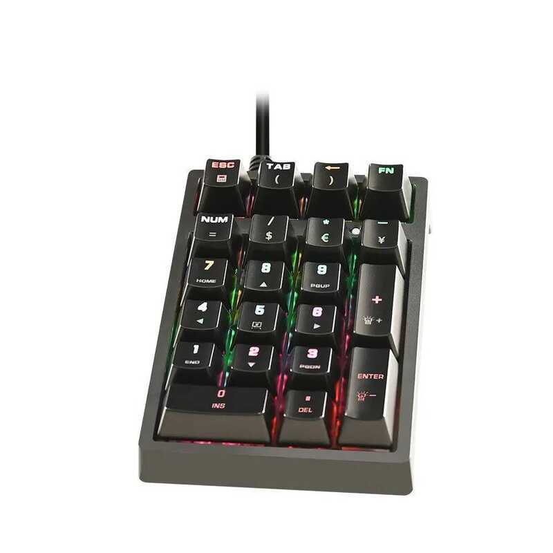 Laptop RGB Backlight K21 Accounting Keyboard Numpad Numeric Keypad ...